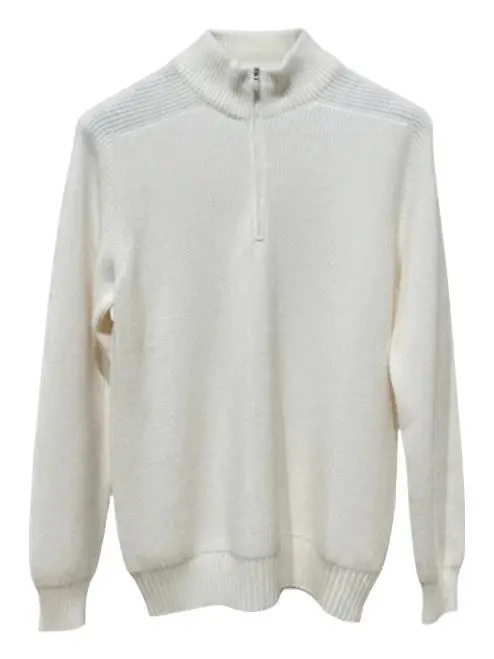 GRAN SASSO Half-zip Knitted Jumper - Off White