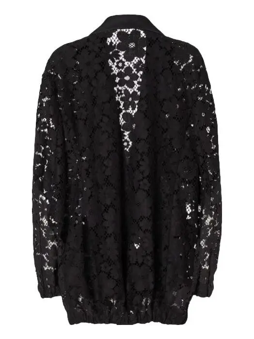 Fendi Floral Lace Blazer - Black
