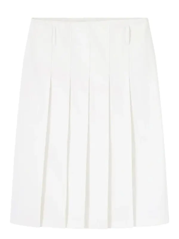 A.p.c. Pleated Mini Skirt - White