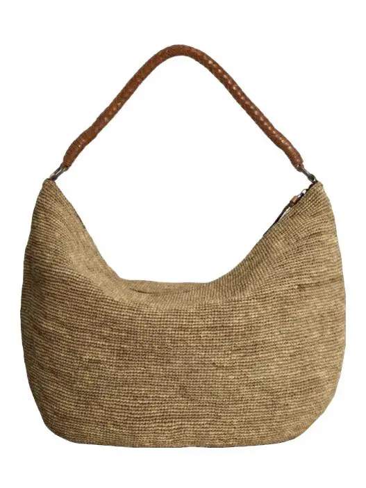 IBELIV Utopia Braided Handle Shoulder Bag - Dark Tea