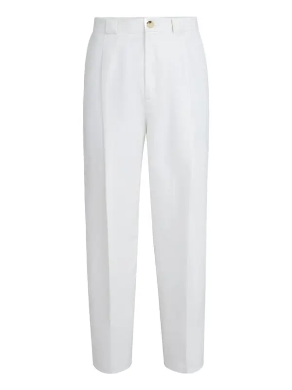 Brunello Cucinelli Tailored Straight-leg Trousers - White