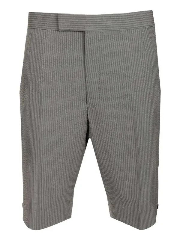 Thom Browne Striped Tailored Shorts - Grey