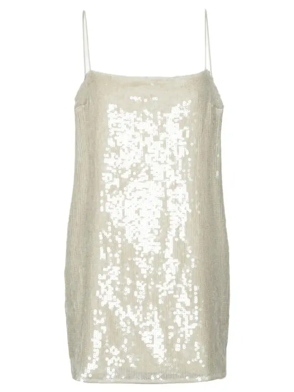 ROTATE BY BIRGER CHRISTENSEN Sequin Mini Dress - Nude
