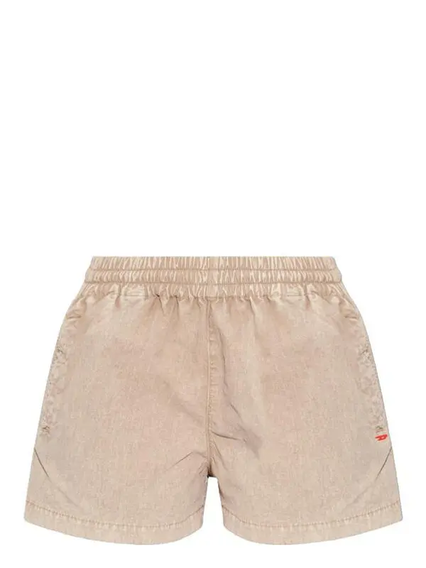 DIESEL® Relaxed Fit Elasticated Waist Shorts - Beige