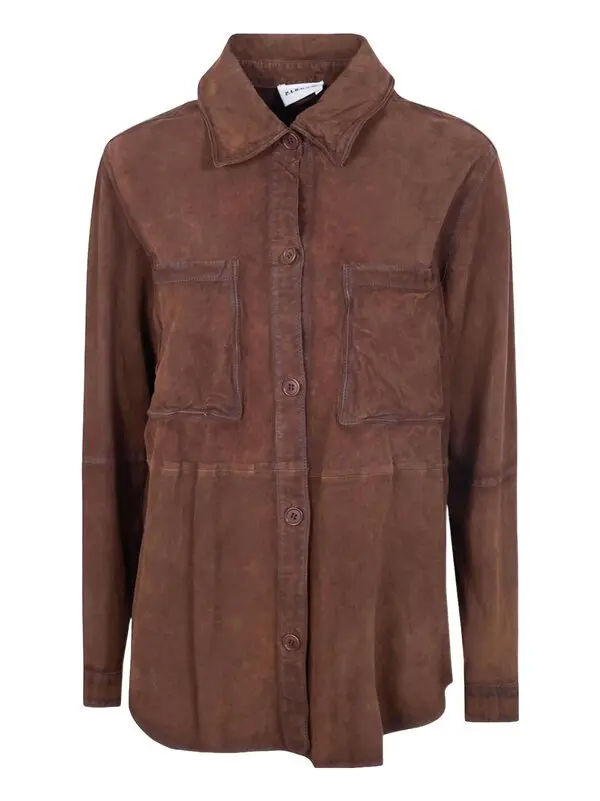 P.a.r.o.s.h Classic Collar Long Sleeve Shirt - Red