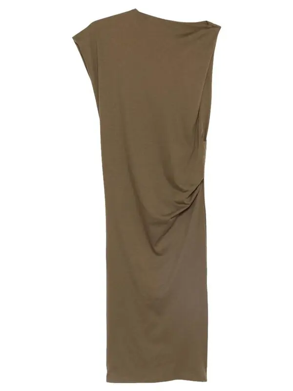 Jacquemus Draped One-shoulder Dress - Green