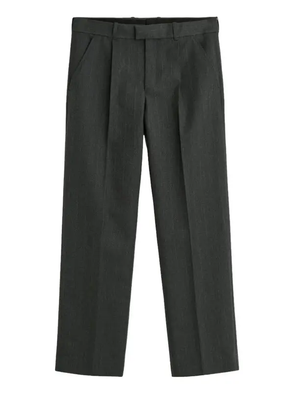 Our Legacy Slack Pleated Straight-leg Pants - Black