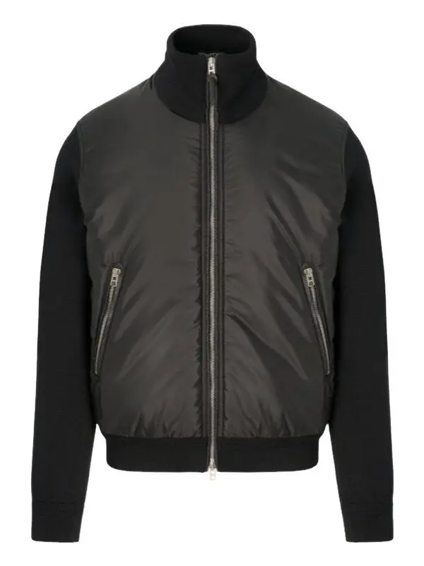 TOM FORD High-neck Bomber Jacket - Black