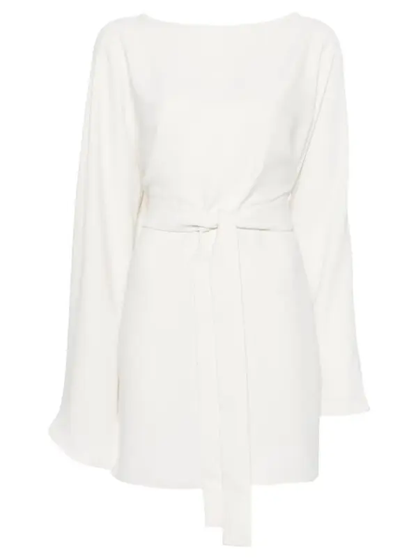 P.a.r.o.s.h Belted Mini Dress - White