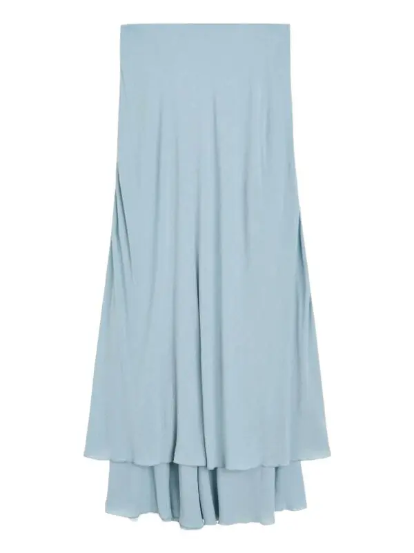 BY MALENE BIRGER Layered Maxi Skirt - Arona Blue