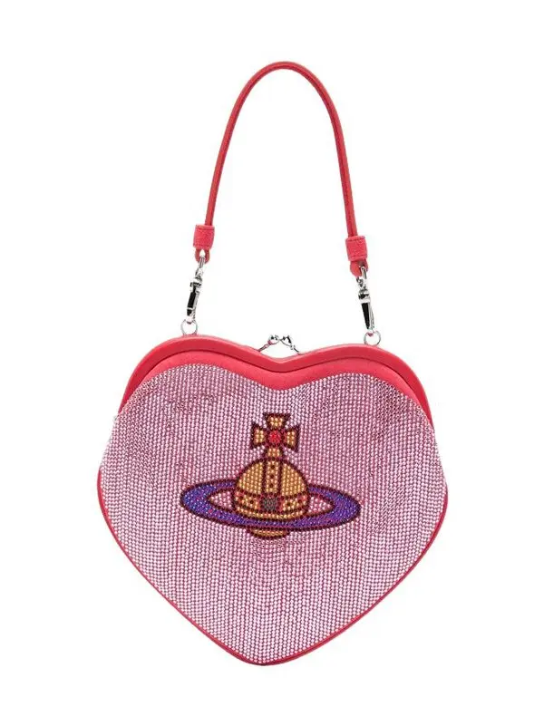 VIVIENNE WESTWOOD Belle Heart Frame Purse - Pink