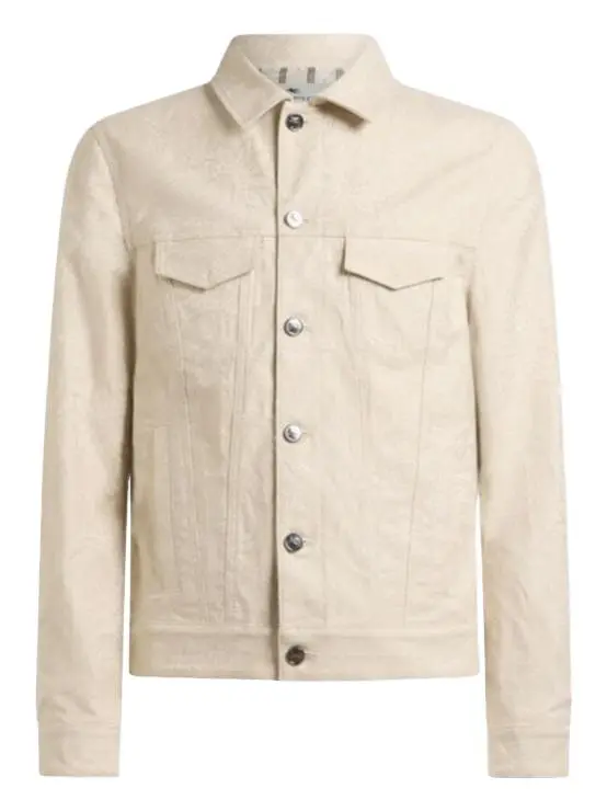 Etro Paisley Jacquard Jacket - Light Brown