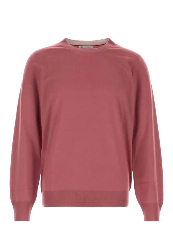Brunello Cucinelli Long Sleeve Knitted Sweater - Pink