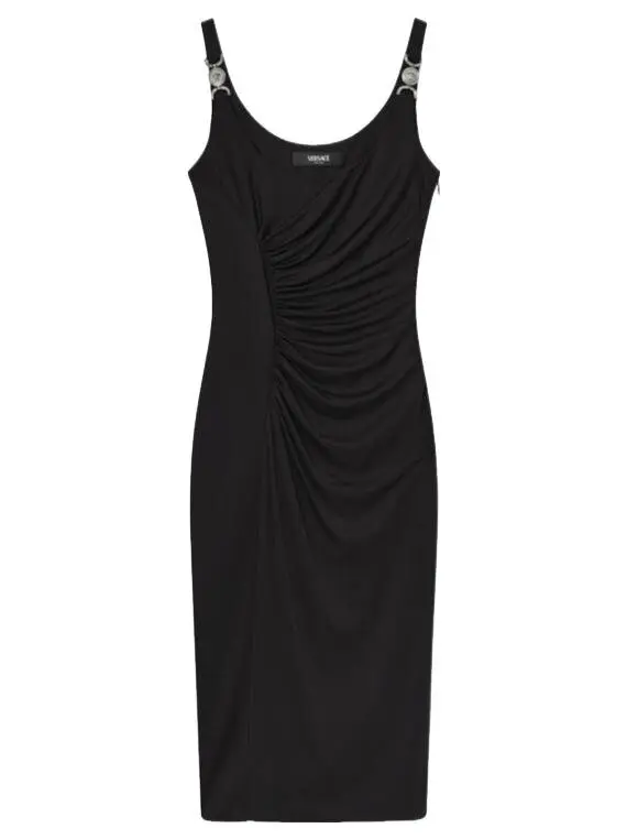Versace Medusa '95 Sleeveless Midi Dress - Black