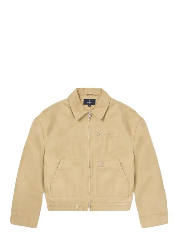 REPRESENT Boxy Zip-up Worker Jacket - Irish Cream