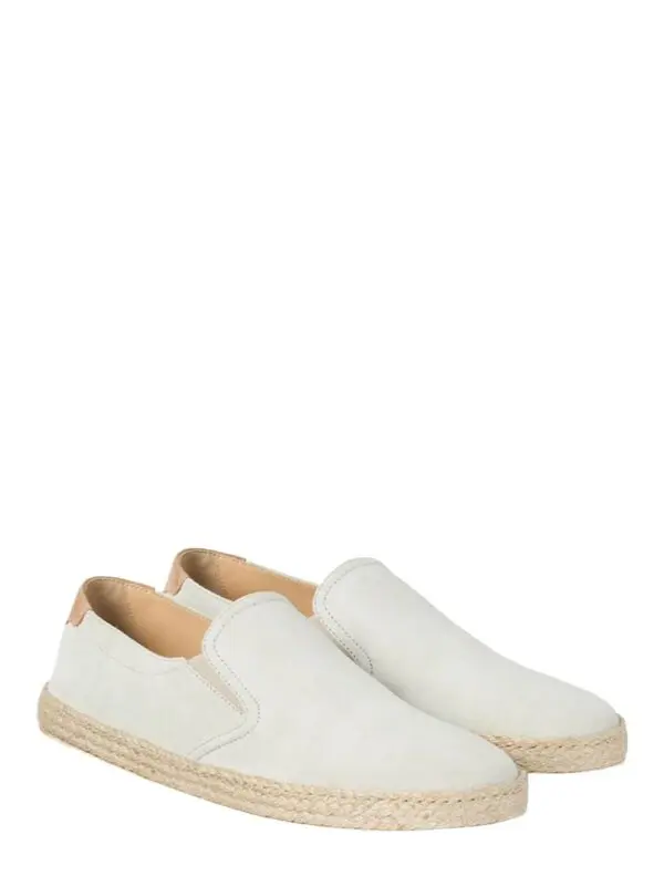 Brunello Cucinelli Slip-on Espadrilles With Woven Detail - Ivory