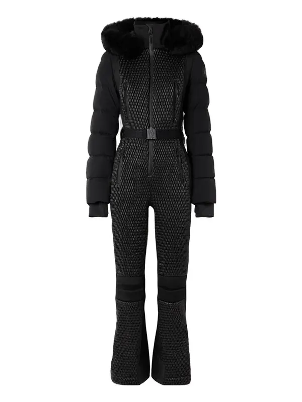 Mackage Hooded Ski Suit With Belt - Black