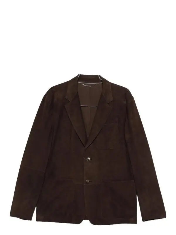Canali Long-sleeved Single-breasted Jacket - Brown