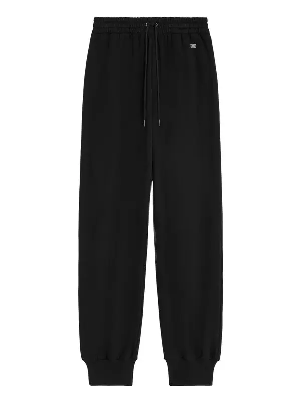 Celine Sweatpants In Cotton Fleece - Black/white