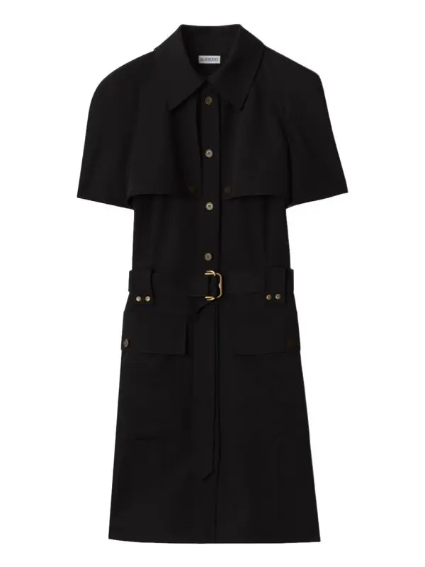 Burberry Belted Trench Dress - Black