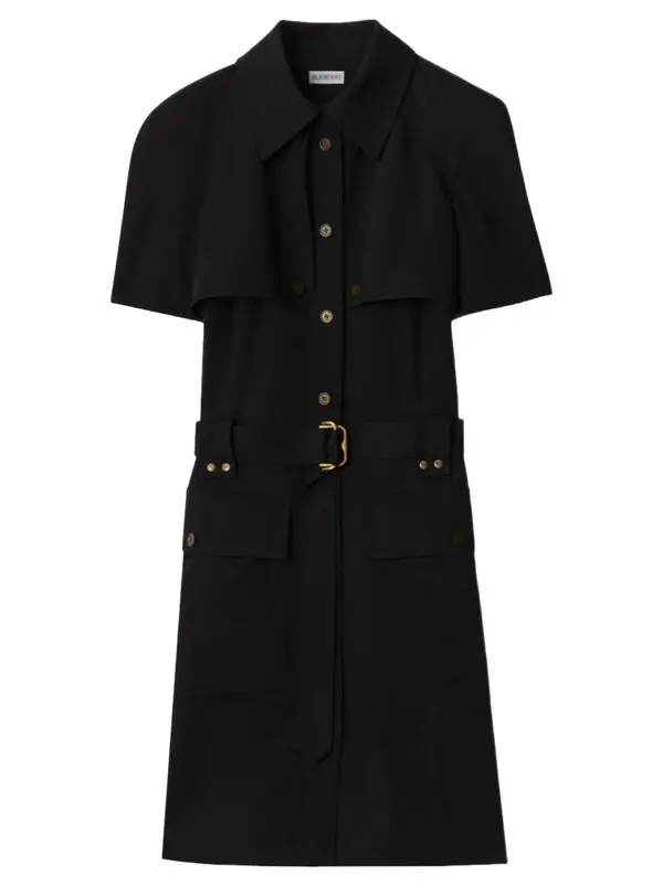 Burberry Belted Trench Dress - Black