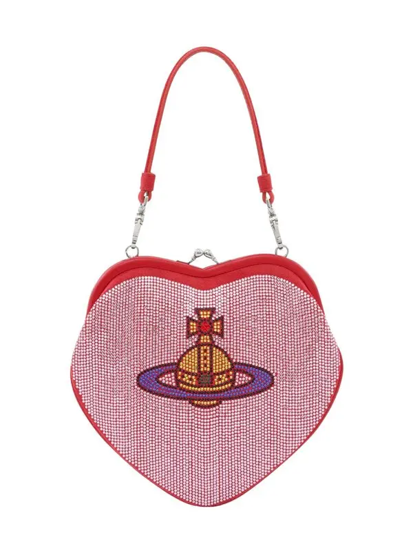 VIVIENNE WESTWOOD Belle Heart Frame Purse - Pink
