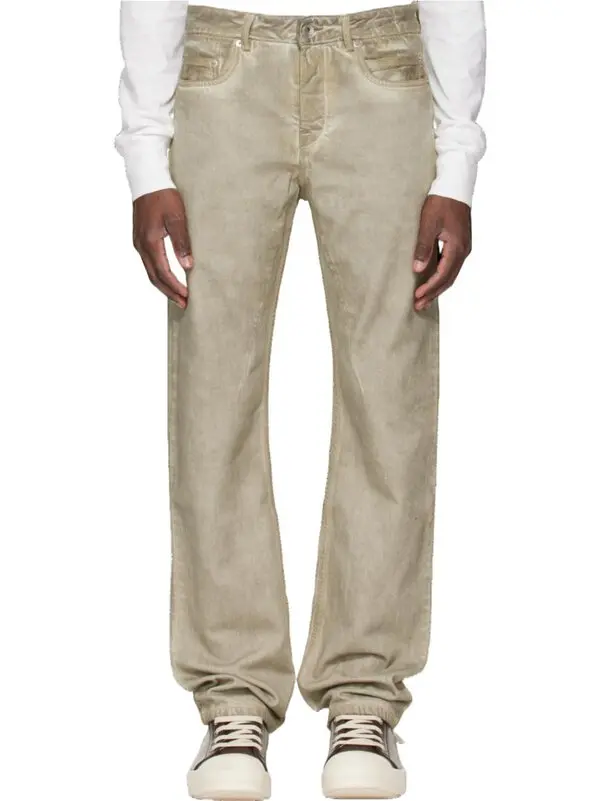 Rick Owens Straight Leg Jeans - Sand-colored