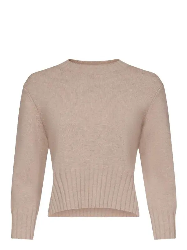 Loulou De Saison Mora Cropped Jumper - Nude