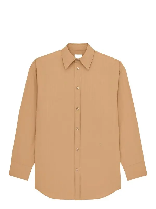 Saint Laurent Cassandre Button-up Shirt - Nude
