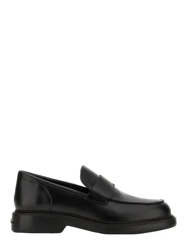Hogan H704 Urbano Slip-on Loafers - Black