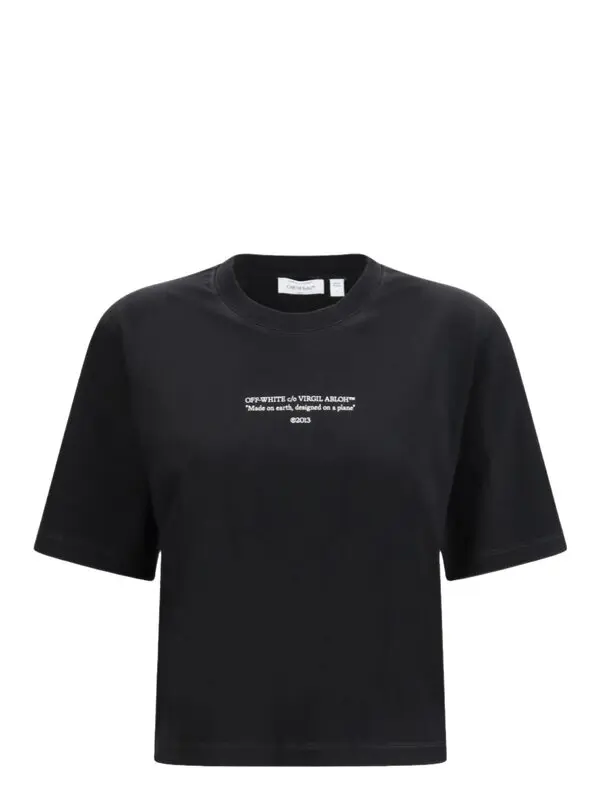 Off-White Made On Earth Designed On A Plane" T-shirt - Black