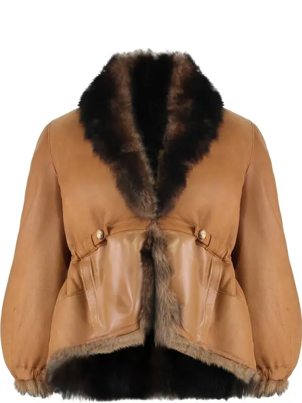 Fendi Faux-fur Reversible Jacket - Brown