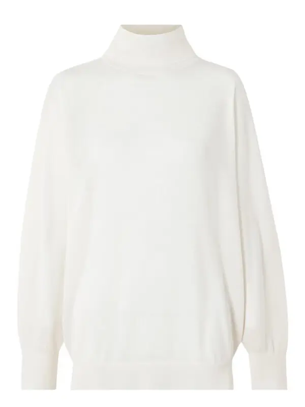 TOTEME Wool Roll-neck Sweater - Off White
