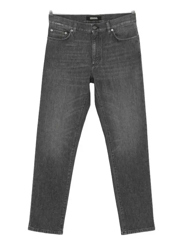 Zegna Belt Loop Jeans - Black