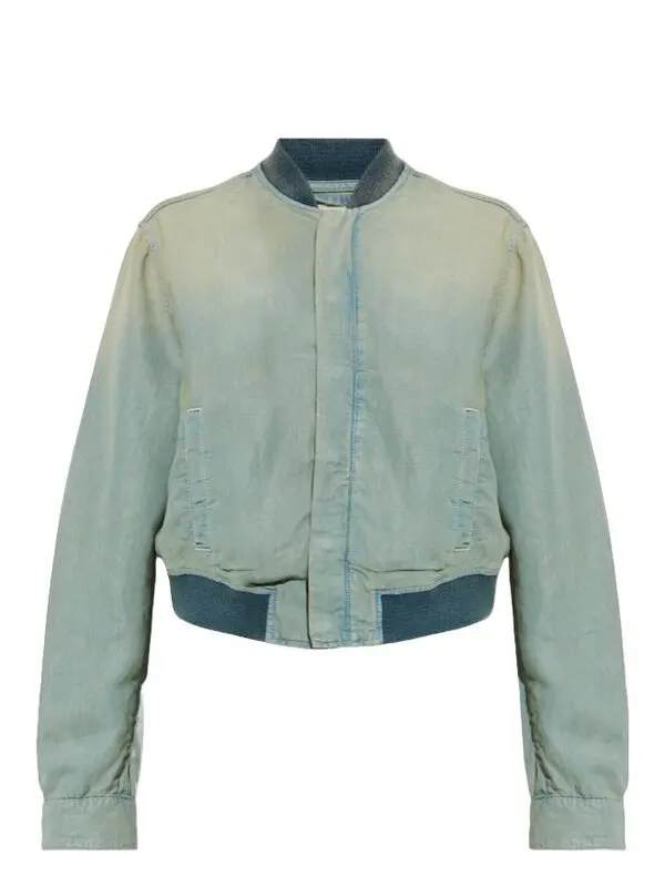 DIESEL® Long Sleeve Bomber Jacket - Gray
