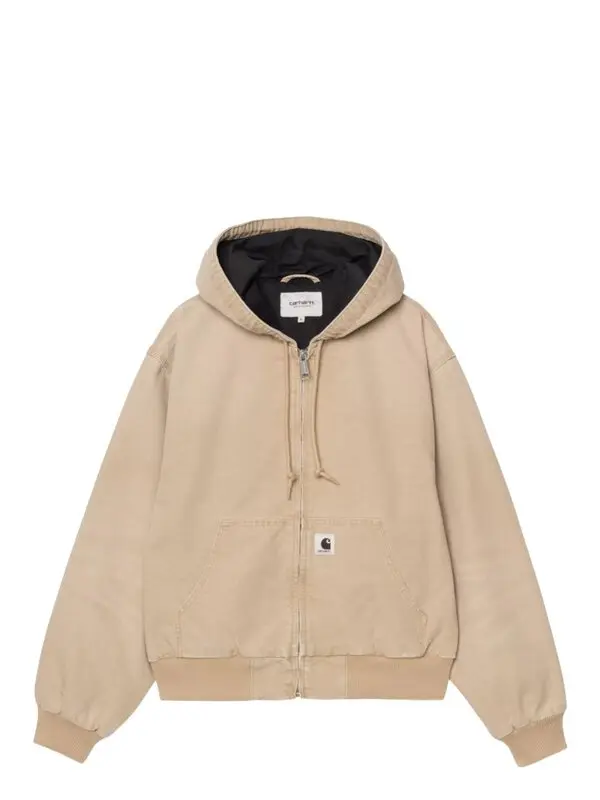 Carhartt Work In Progress Og Active" Zip Hooded Jacket - Taupe H Brown