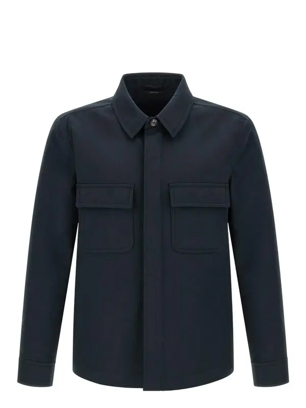 TOM FORD Twill Utility Overshirt - Blue