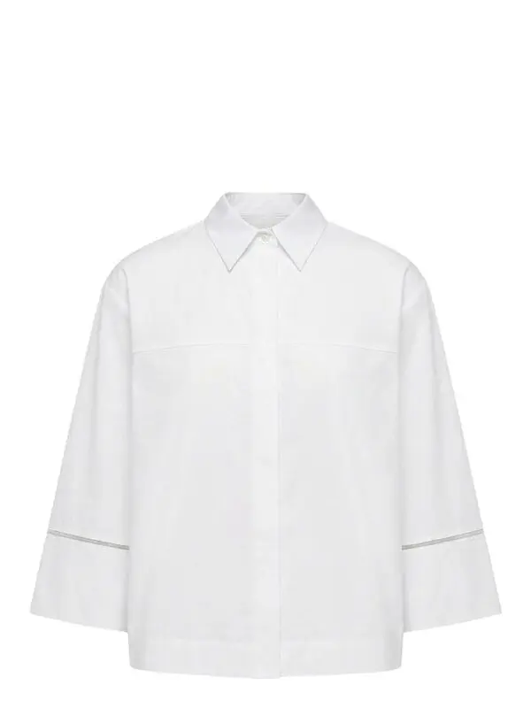 Peserico Buttoned Short-sleeve Shirt - White