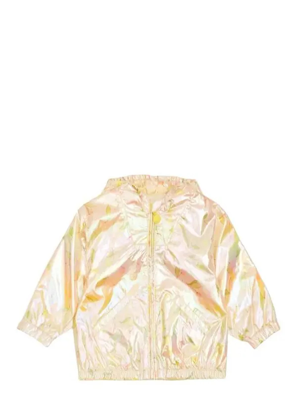 Bonpoint Alana Floral Hooded Jacket - Nude