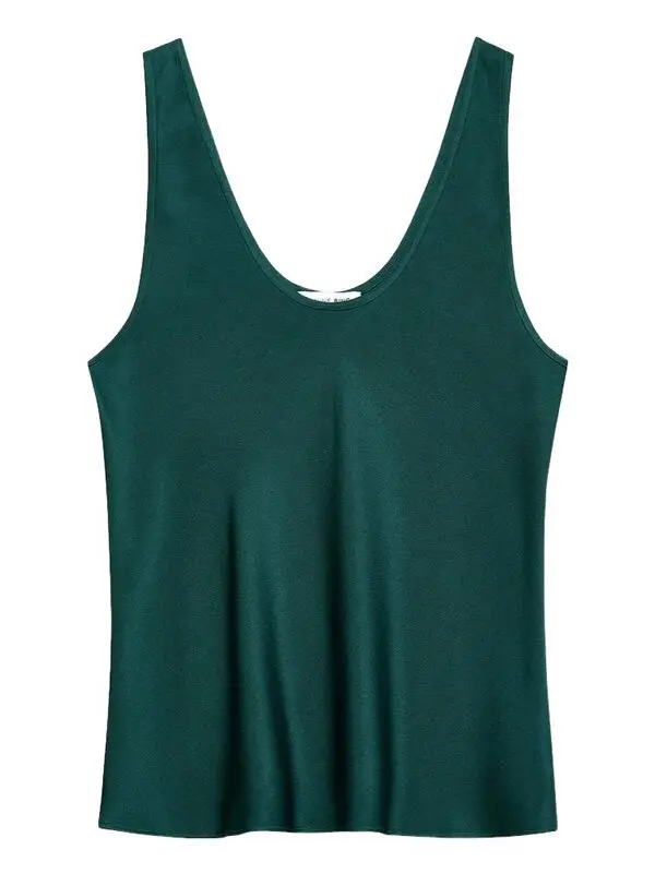ANINE BING Sleeveless Crew Neck Top - Green