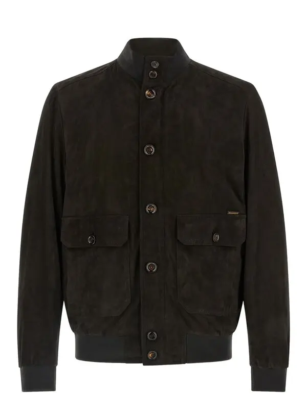 MOORER Carlos Bomber Jacket - Black