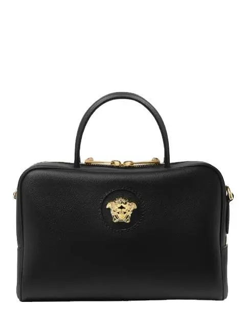 Versace La Medusa Top Handle Bag - Black/gold