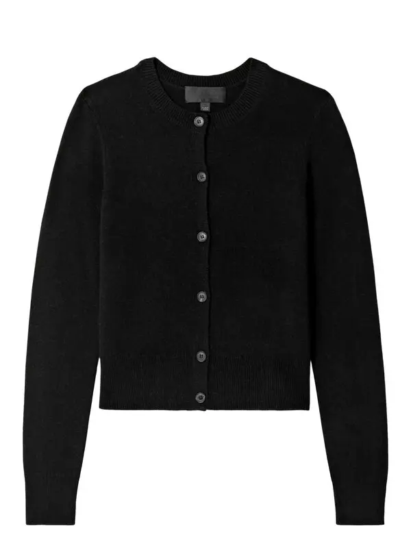 NILI LOTAN March Button Sweater - Black