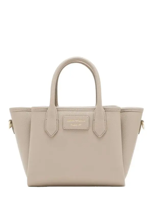 Emporio Armani Small Shopper Bag - Beige