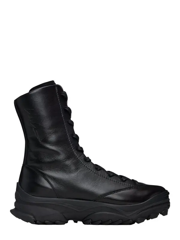 Y3 High Combat Boots - Black