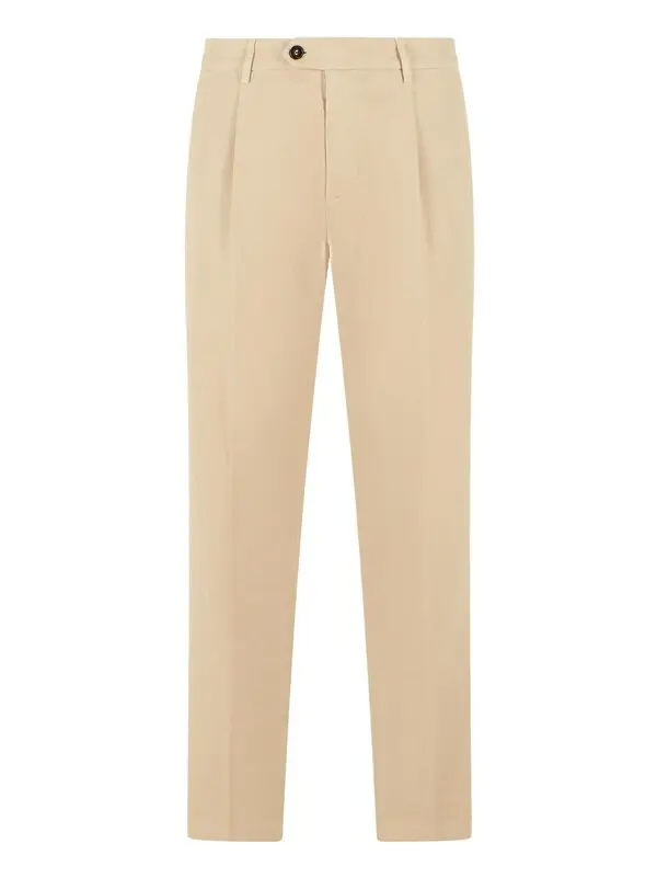 Eleventy Pleated Tailored Trousers - Beige