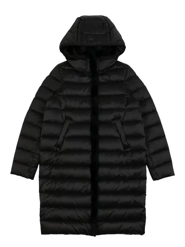 Max Mara Hooded Quilted Down Jacket - Black