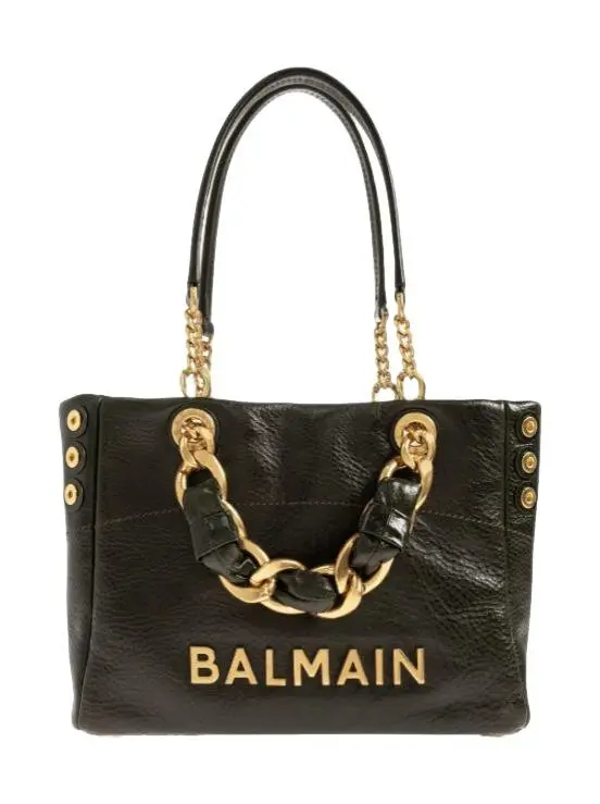 Balmain 1945 Soft Small Handbag - Black