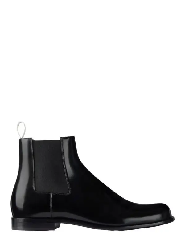 Givenchy Tux Chelsea Boots In Brushed Leather - Black