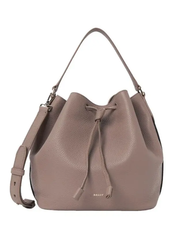 Bally Drawstring Bucket Bag - Brown